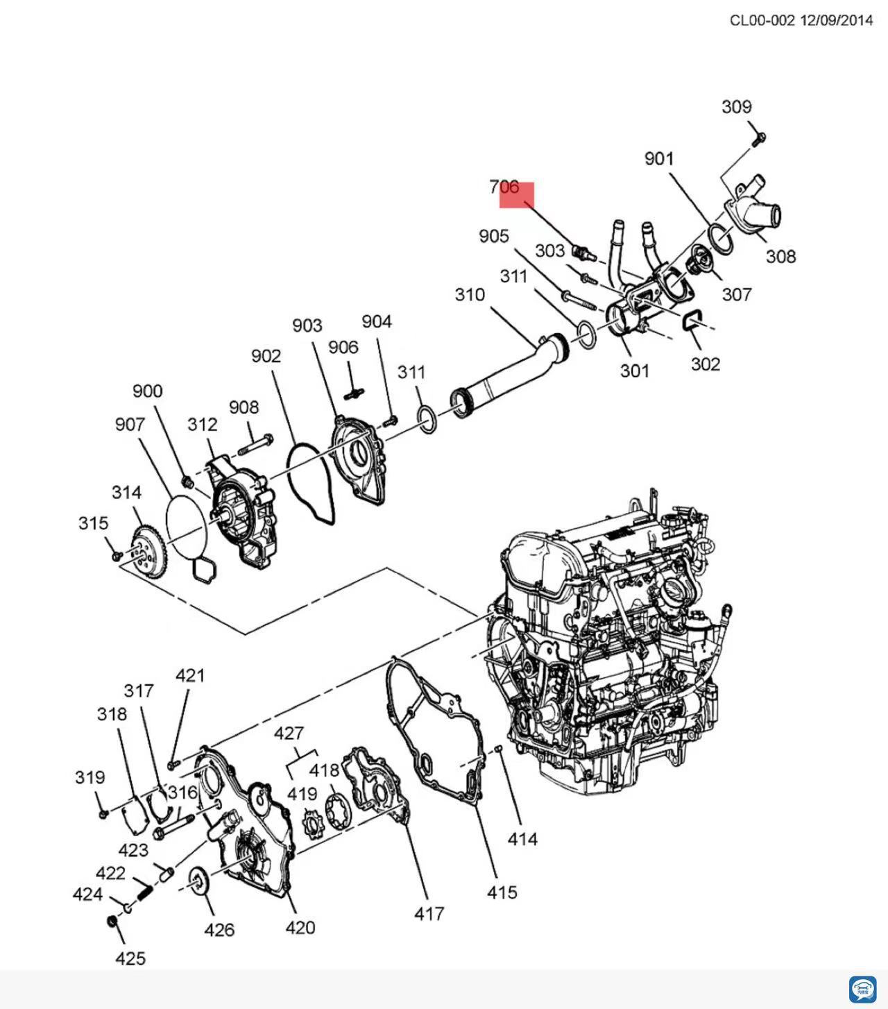 15326388适用于新君威迈锐宝科帕奇科鲁兹冷却液温度 水温传感器-阿里巴巴