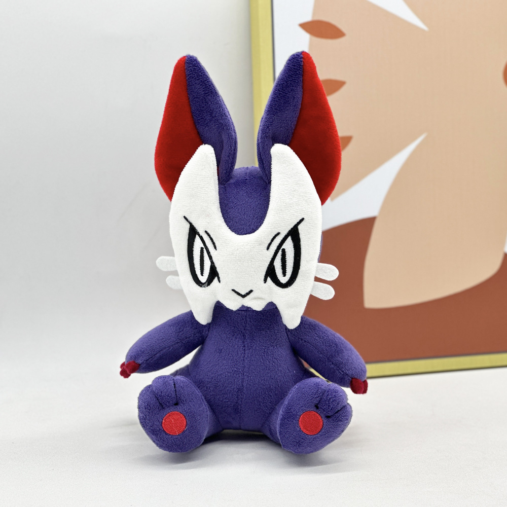 跨境新款 Duskit Plush紫色戴面具的狐狸 玩偶 毛绒玩具 公仔-阿里巴巴