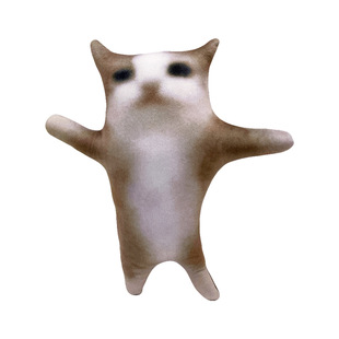 跨境新品ハッピー猫 Happy Cat Plush 快乐仿真猫毛绒玩偶公仔-阿里巴巴