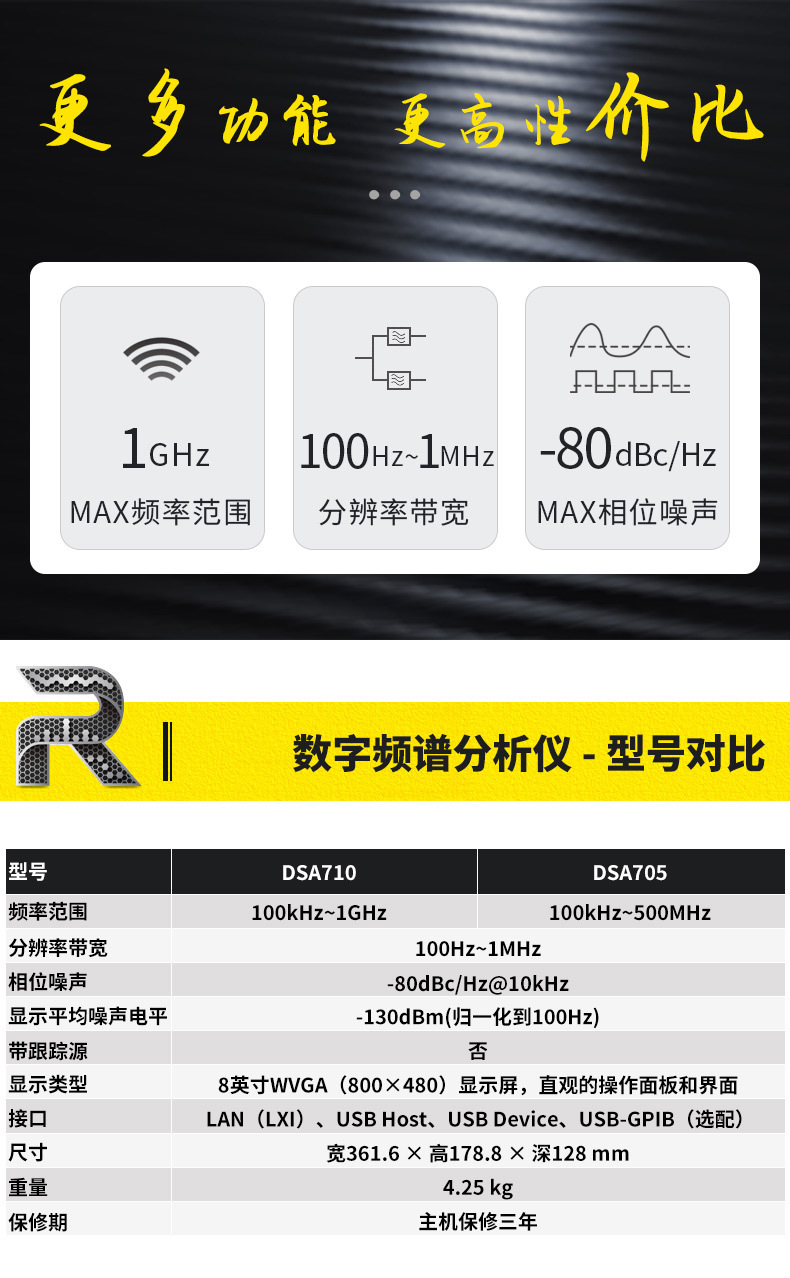 普源DSA710/DSA705 频谱仪便捷手持多功能高数字频谱分析仪-阿里巴巴