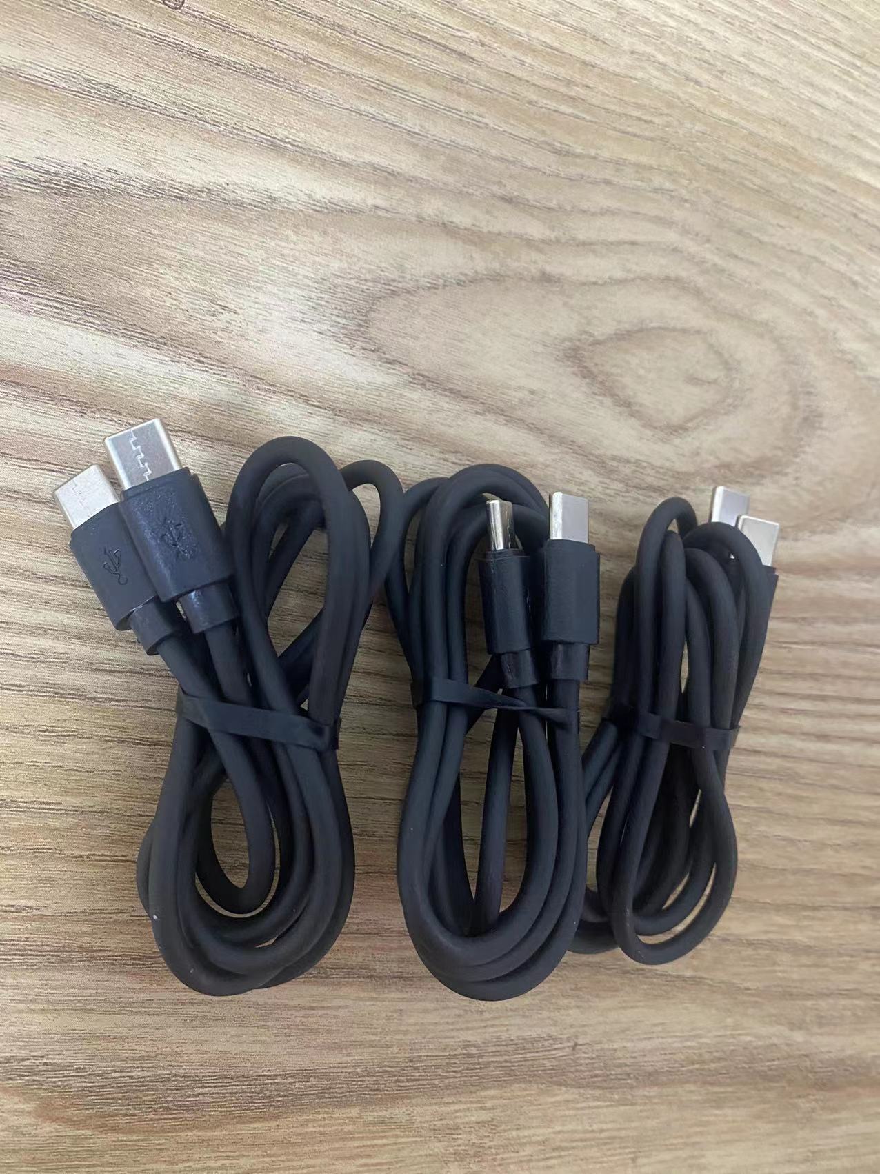 黑色双头type-c数据线c to c 5芯充电线1米3A快充线PD60W快充-阿里巴巴