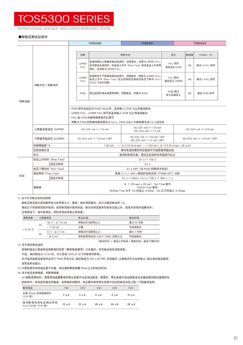 菊水KIKUSUI绝缘电阻测试仪TOS5301 TOS5302高精度耐电压测试仪-阿里巴巴