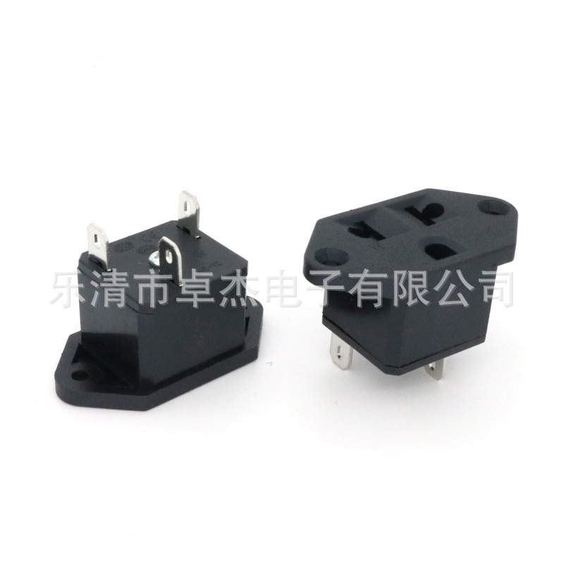 AC01A三合一电源插座AC-01A品字插座DB-8器具插座 插座系列-阿里巴巴