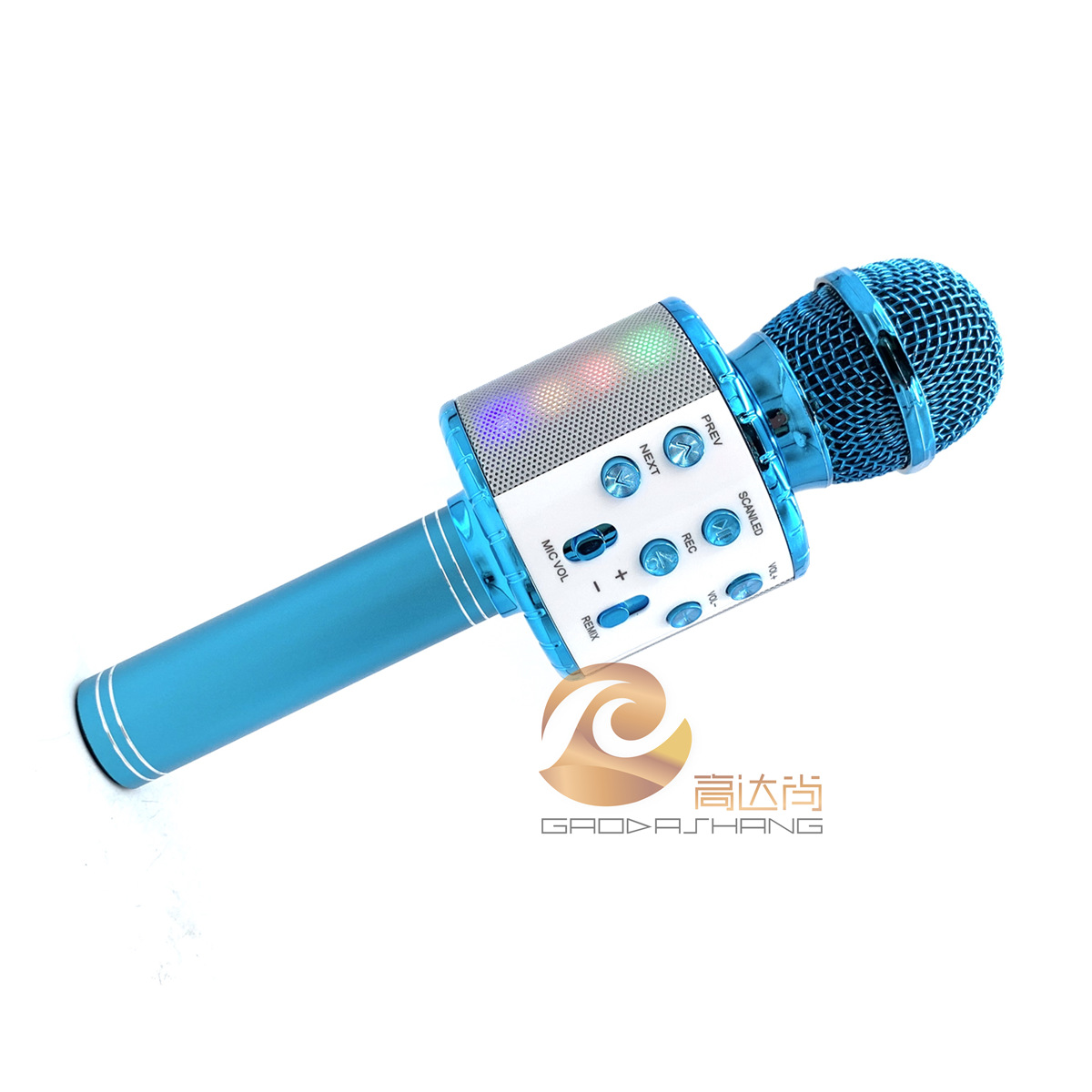 WS858L带灯话筒音响一体无线蓝牙麦克风家庭k歌宝手机k歌手持音箱-阿里巴巴