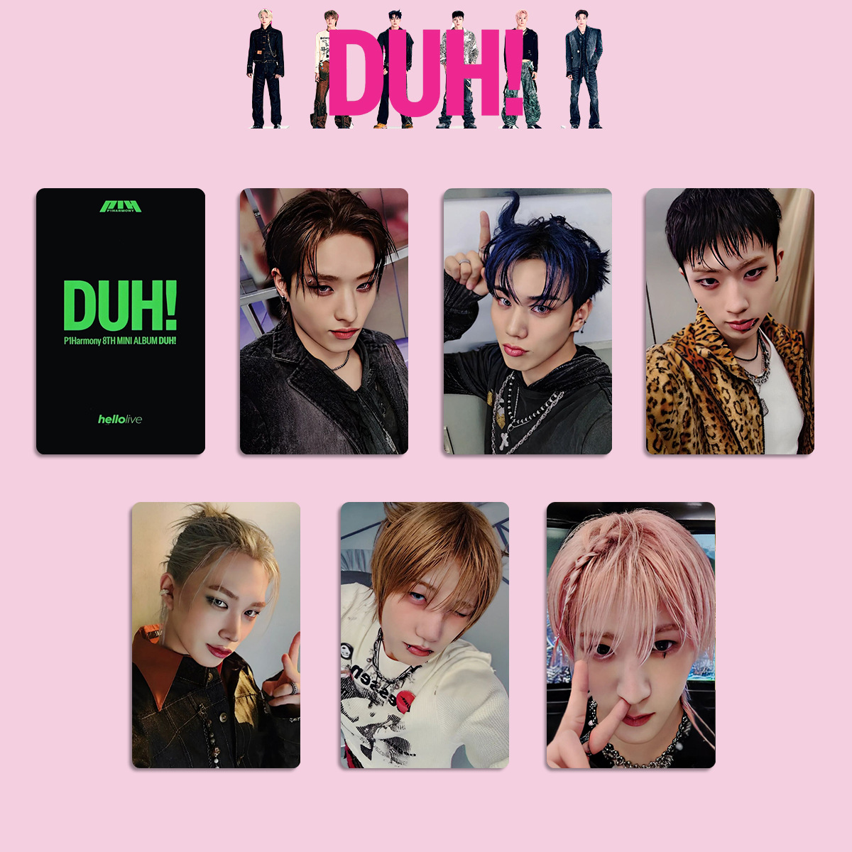 P1Harmony新专辑DUH周边小卡 K4 WVS特典小卡FNC随机卡 崔智雄-阿里巴巴