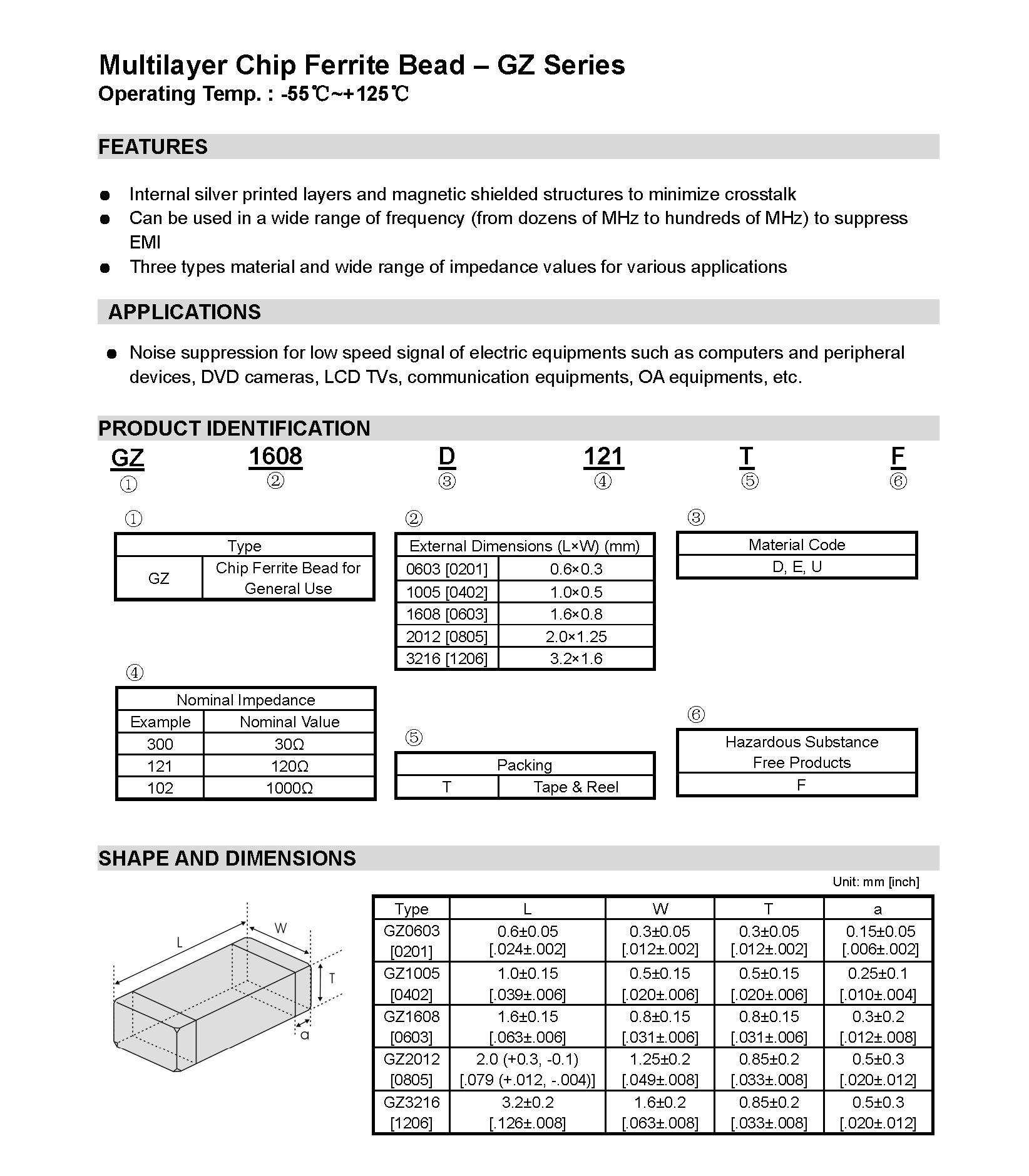 顺络代理 顺络GZ系列磁珠GZ0603D600TF GZ0603D800CTF 0603系列-阿里巴巴