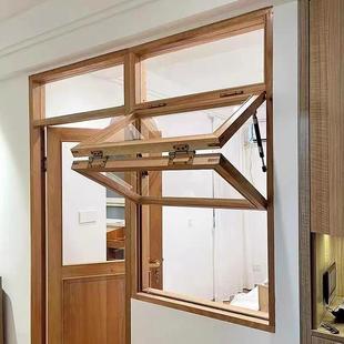 室内上下折叠窗户老榆木推窗玻璃上折窗商铺左右折叠木窗上翻窗-阿里巴巴