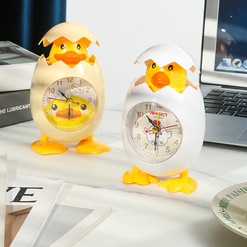 Children's Cartoon Alarm Clock Cute Chick Children's Clock Desktop ...