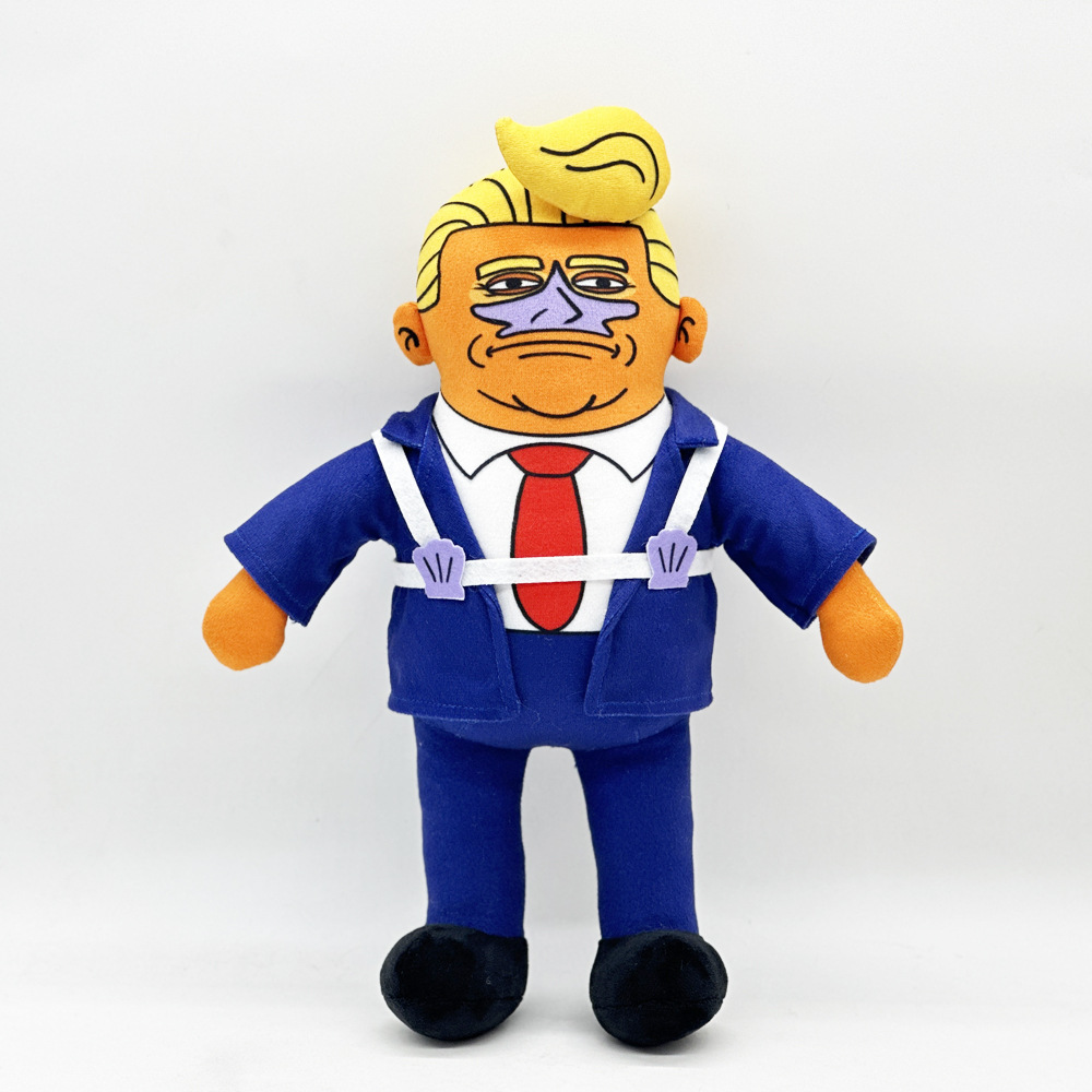 跨境新品Donald Trump plush穿西装的特朗普毛绒公仔玩偶-阿里巴巴