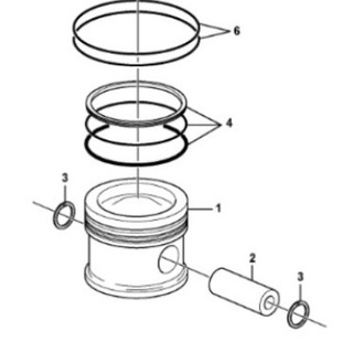柴油发动机配件D7E活塞环组件20450775适用于VOLVO 沃尔沃-阿里巴巴