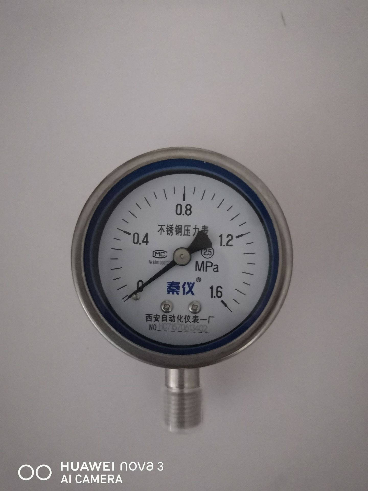 西安自动化仪表一厂 秦仪 不锈钢压力表 Y-60BF-阿里巴巴