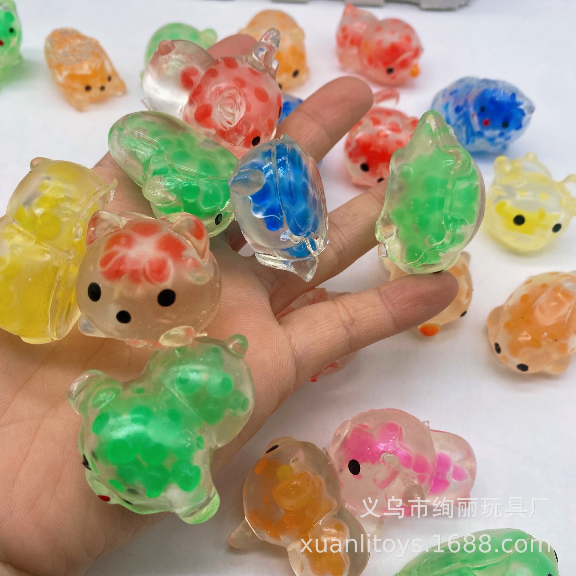 现货 泡大珠子捏捏乐 泡大珠动物团子TPR捏捏乐团子解压发泄玩具-阿里巴巴