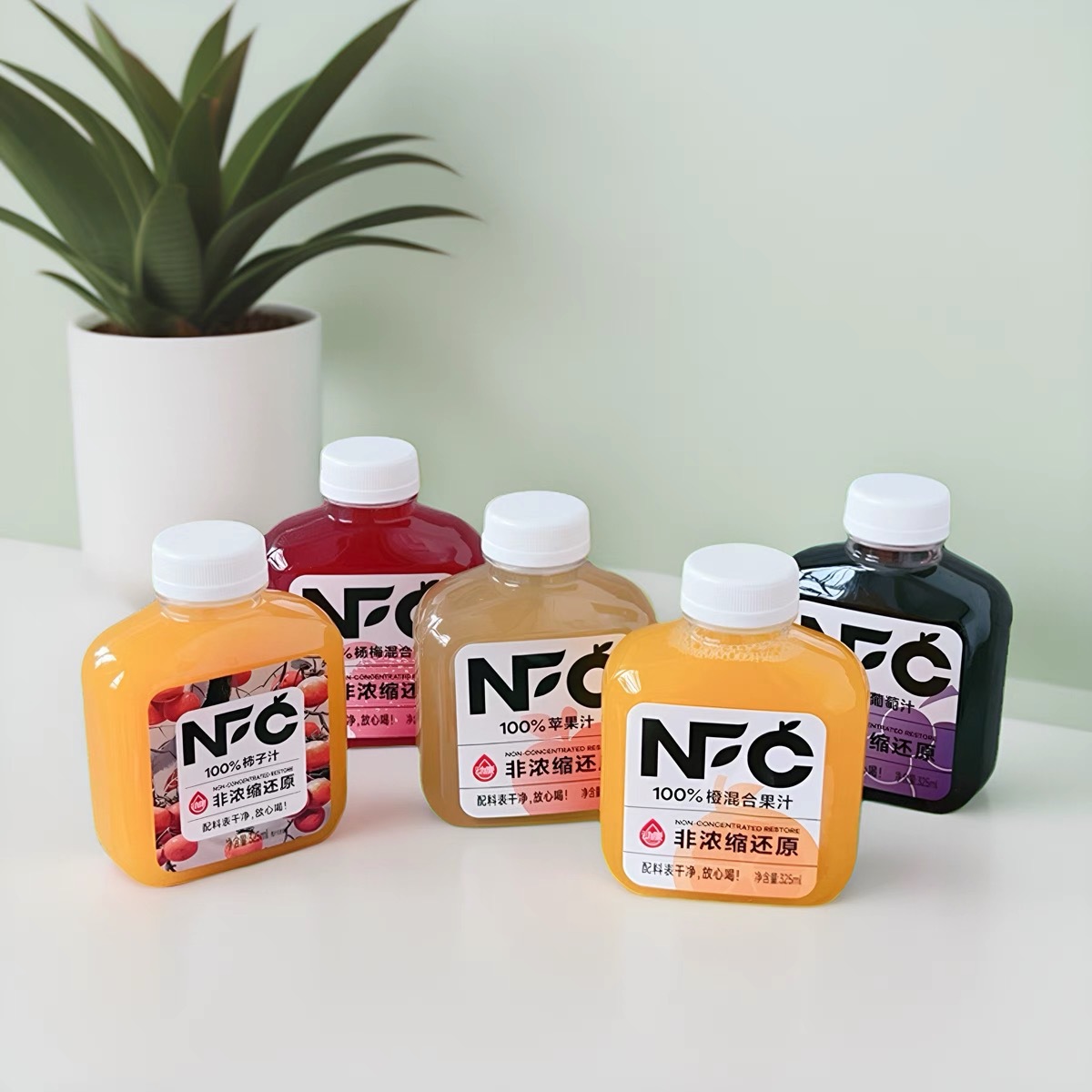 动康果汁NFC非浓缩还原果汁 杨梅汁苹果汁 橙汁 葡萄汁325ml*20瓶-阿里巴巴