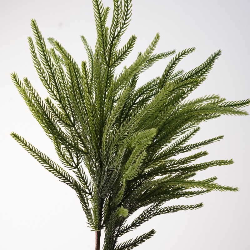 高质软胶仿真杉松单枝圣诞节摆件绿植人造圣诞手卷松针亚马逊同款-阿里巴巴