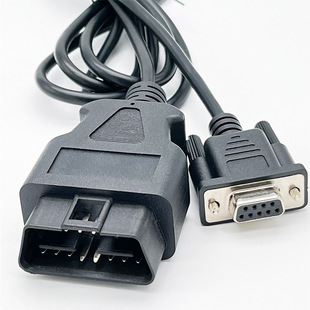 深圳工厂直销 OBD2转接线 OBDII汽车检测诊断线 OBD转DB9母头-阿里巴巴