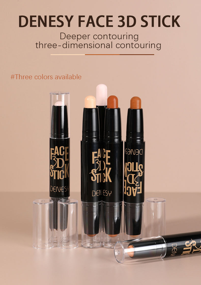 跨境彩妆 DENESY 双头修容笔套装批发FACE STICK哑光高光阴影自然-阿里巴巴