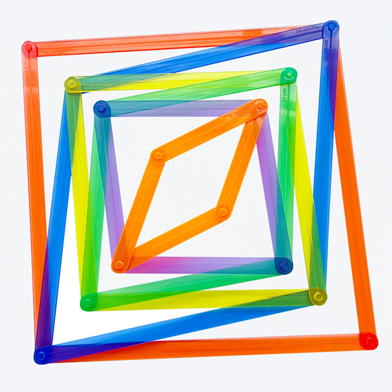 Polygon splicing strip triangle three-side relationship Primary School ...