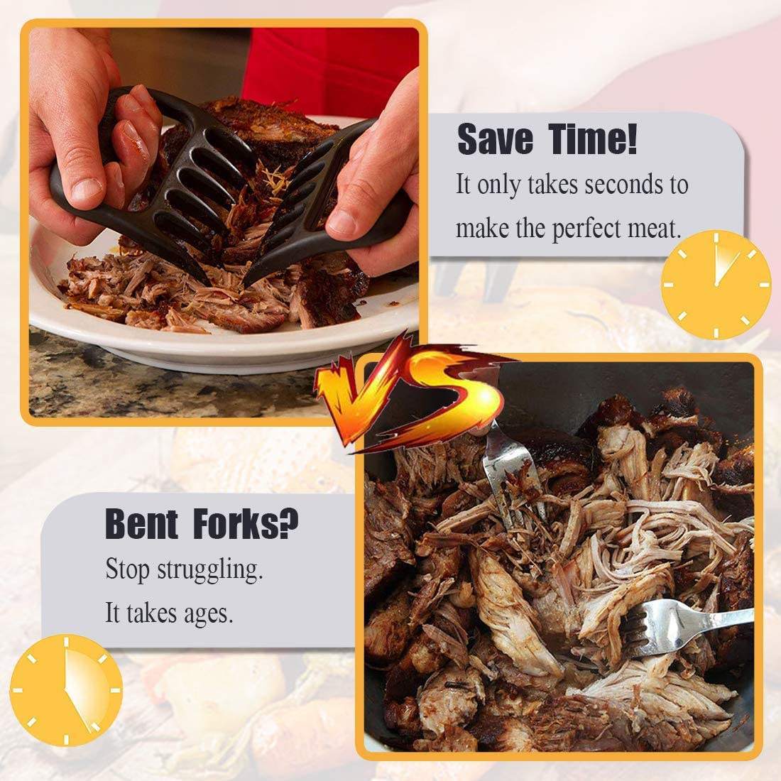 Cross-border bear claw cutter chicken separator anti-scald shredded ...