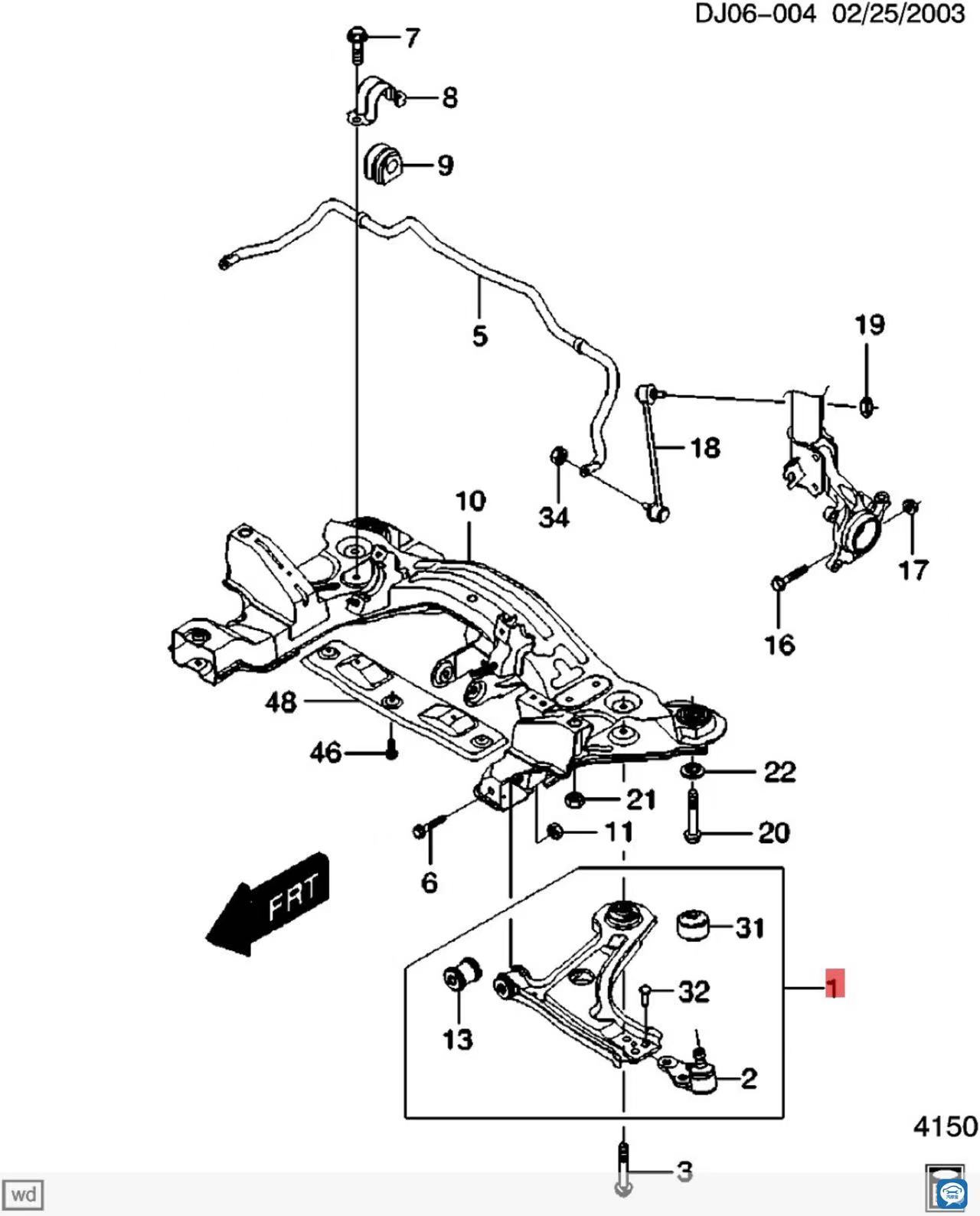 96415063 064适用于大宇欧宝 凯越 前下控制臂 前悬挂 下摆臂总成-阿里巴巴