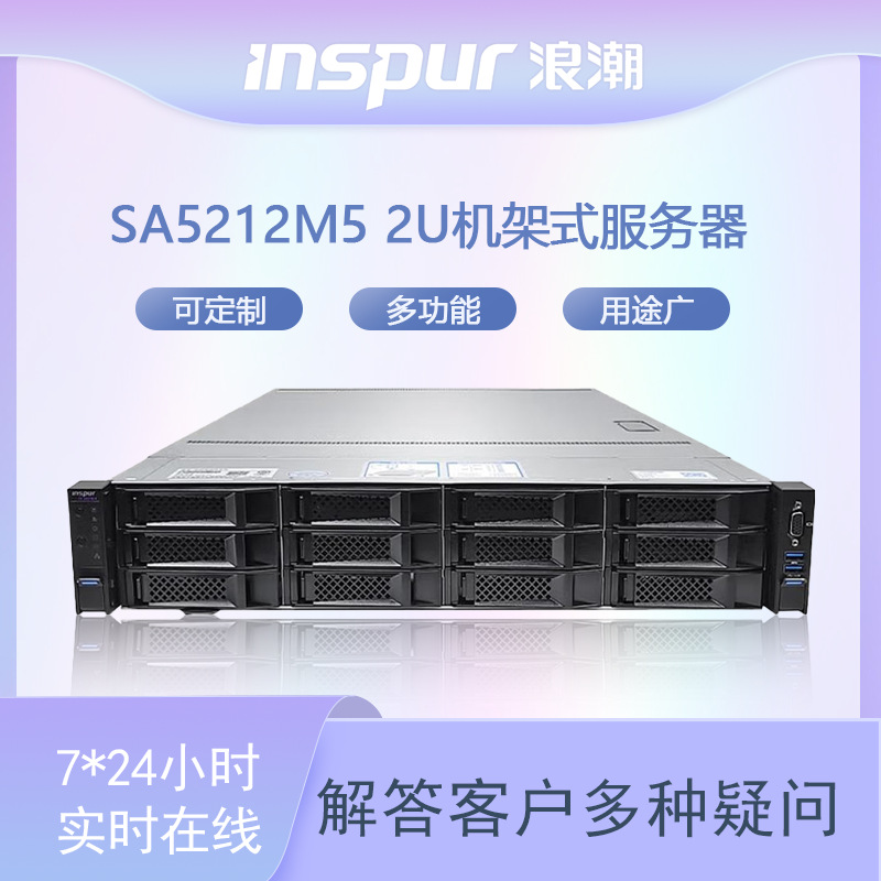 浪潮 SA5212M5 2U 双路机架式服务器 至强金牌处理器数据库AI大模-阿里巴巴