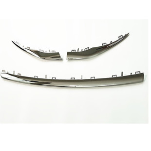 适用W205C200C300C400C450C63前杠前唇电镀亮条饰条中间前杠亮条-阿里巴巴