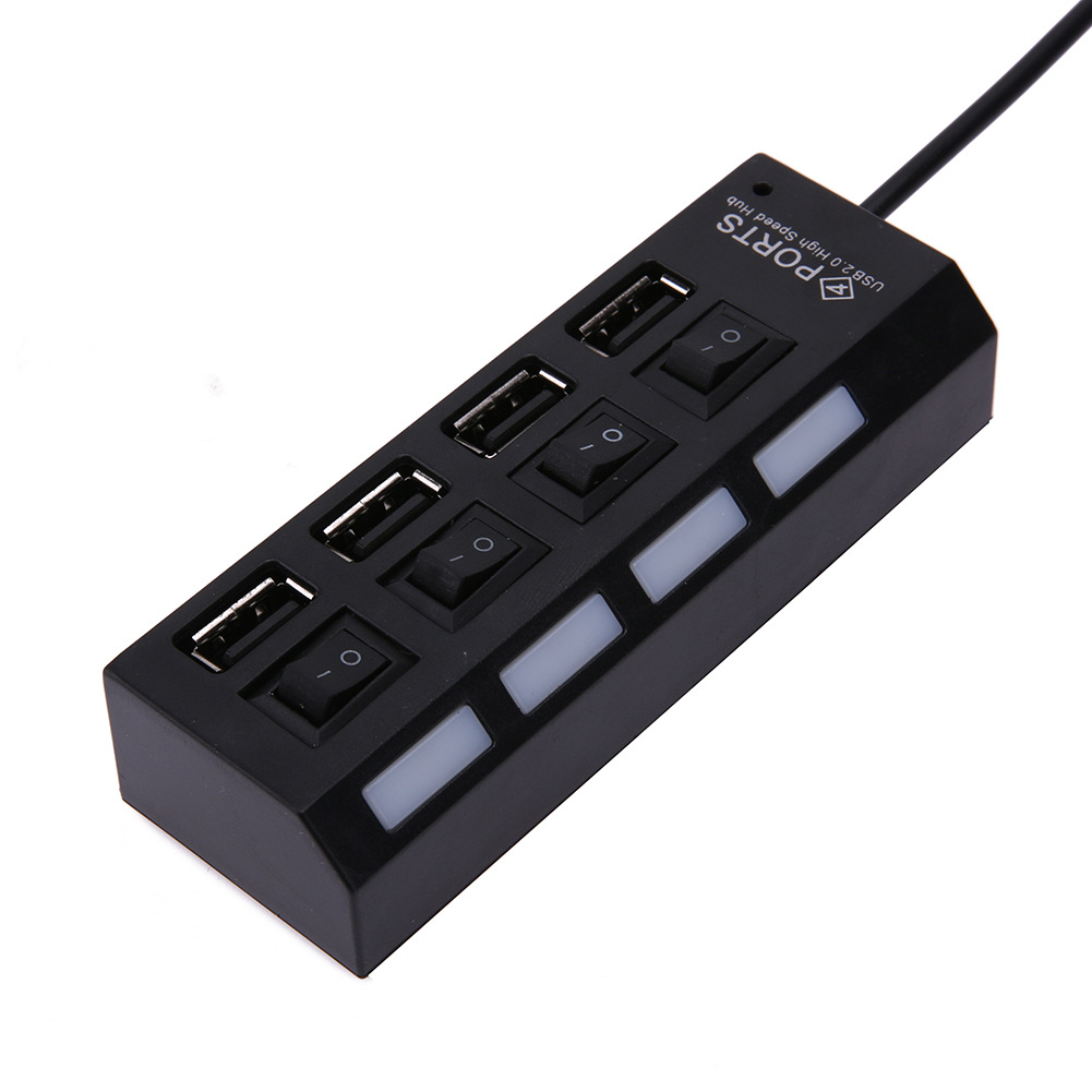 A035USB 2.0Hub 4Port High Speed USB Ports with On/Off Switch-阿里巴巴