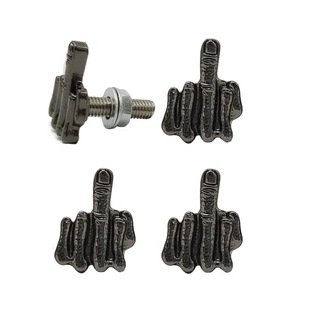 跨境车牌趣味中指螺丝 Middle Finger License Plate Bolts-阿里巴巴