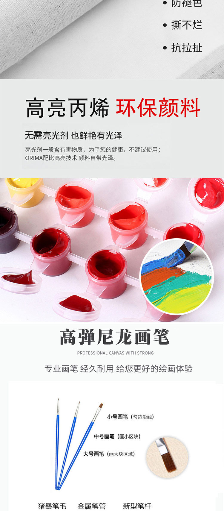 loopy小海狸diy数字油画日常纯手绘涂鸦填色来图批发制作一件代发-阿里巴巴