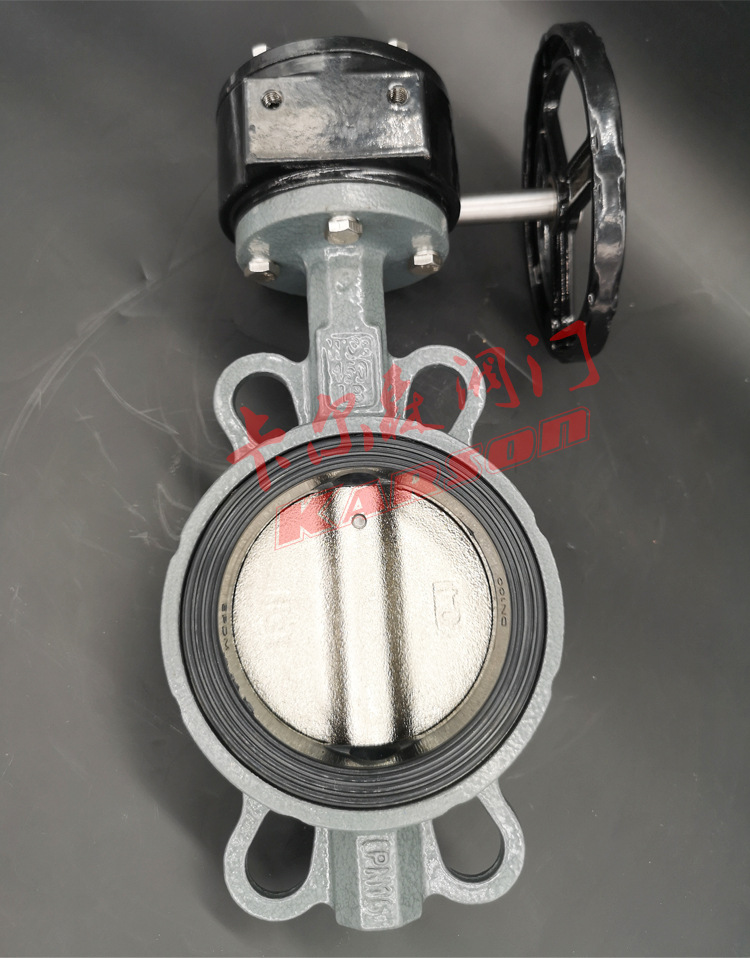 卡尔森厂家直销D371X-16C涡轮对夹式3寸dn150软密封衬胶 铸钢蝶阀-阿里巴巴