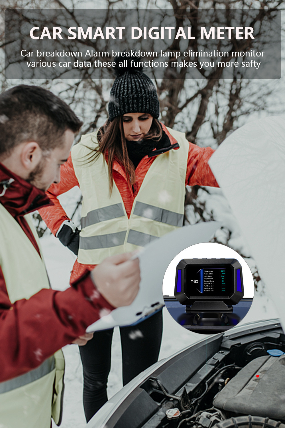 唯颖P21抬头显示器便携式车载HUD多功能行车电脑带坡度仪车速表-阿里巴巴