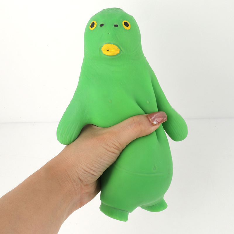 厂家现货 解压绿头鱼沙子软胶捏捏减压玩具 呆头鱼怪批发抖音同款-阿里巴巴