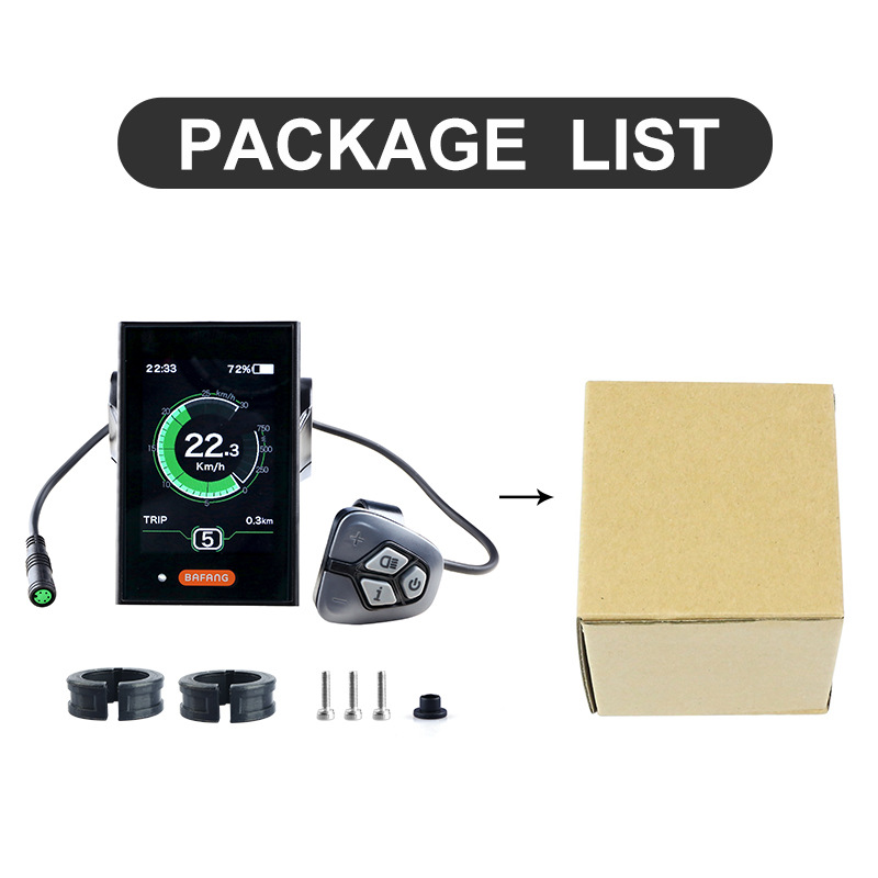 BAFANG DPC18 Display八方中置电机显示屏C18仪表横屏UART协议BBS-阿里巴巴