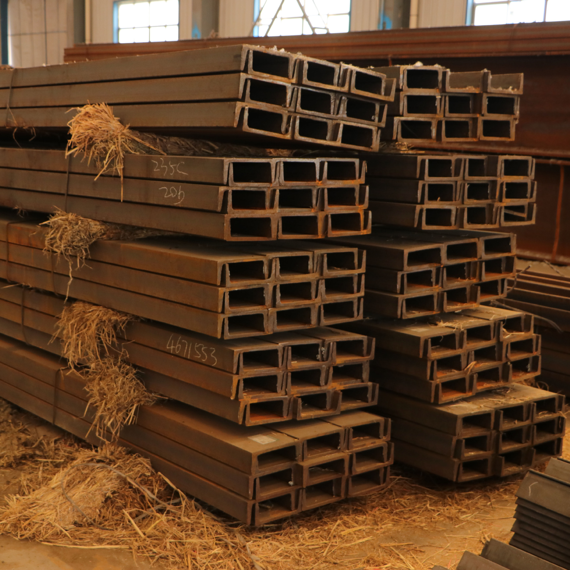 热轧槽钢Q235B厂房钢结构建筑幕墙支架U型槽12#10号槽钢切割加工-阿里巴巴