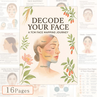 跨境新品 DECODE YOUR FACE 解码你的脸中医面部穴位图解之旅现货-阿里巴巴