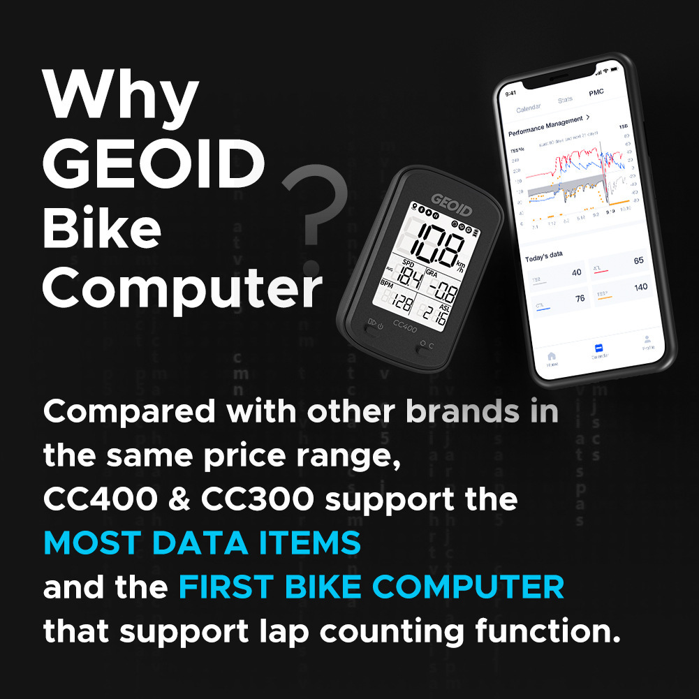 GEOID极遨CC300/CC400英文自行车智能骑行码表GPS速度监测里程表-阿里巴巴