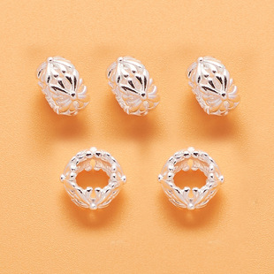 S925银饰品配件大孔径隔珠桶珠隔片项链手链diy材料手工饰品配件-阿里巴巴