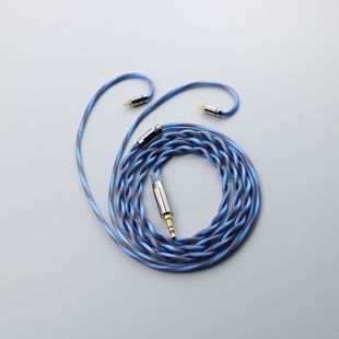 2股单晶铜镀银同轴线，LITZ结构设计HIFI耳机升级线MMCX 0.78-阿里巴巴