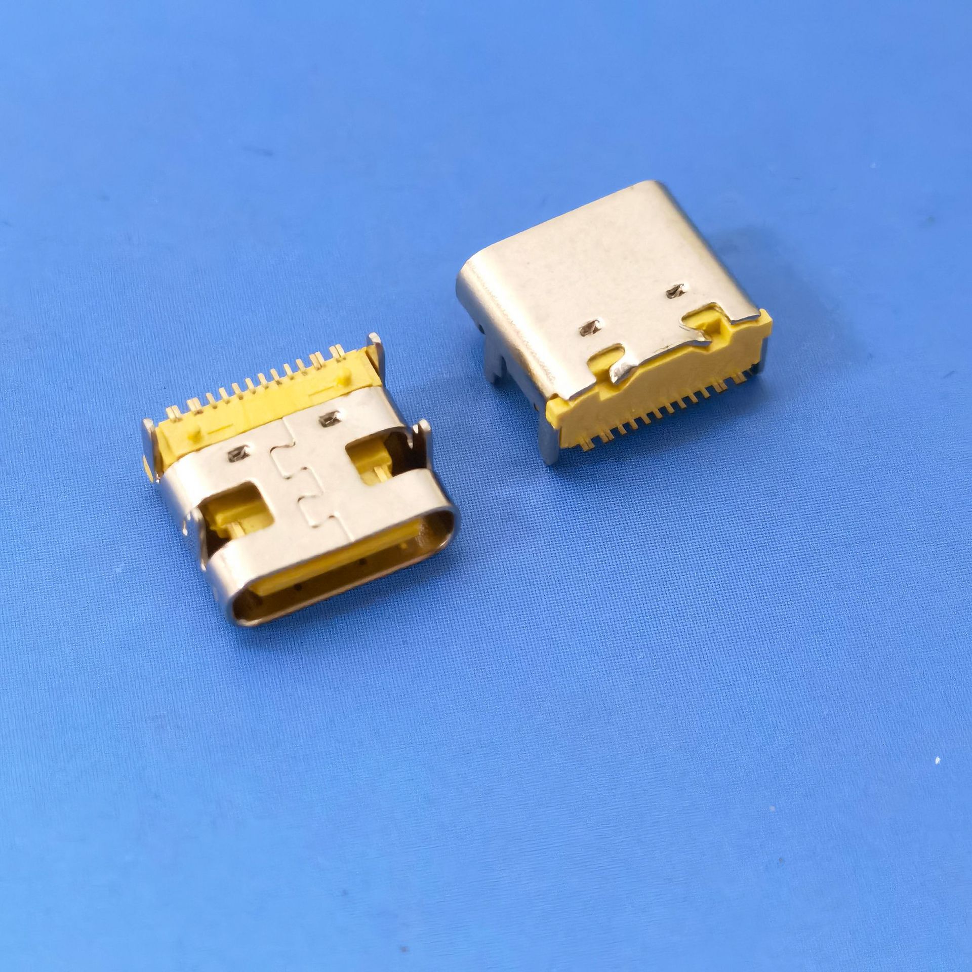 USB4 Gen3 TYPE-C 24pin 母座双贴错位板上外壳无弹 24P贴片SMT-阿里巴巴