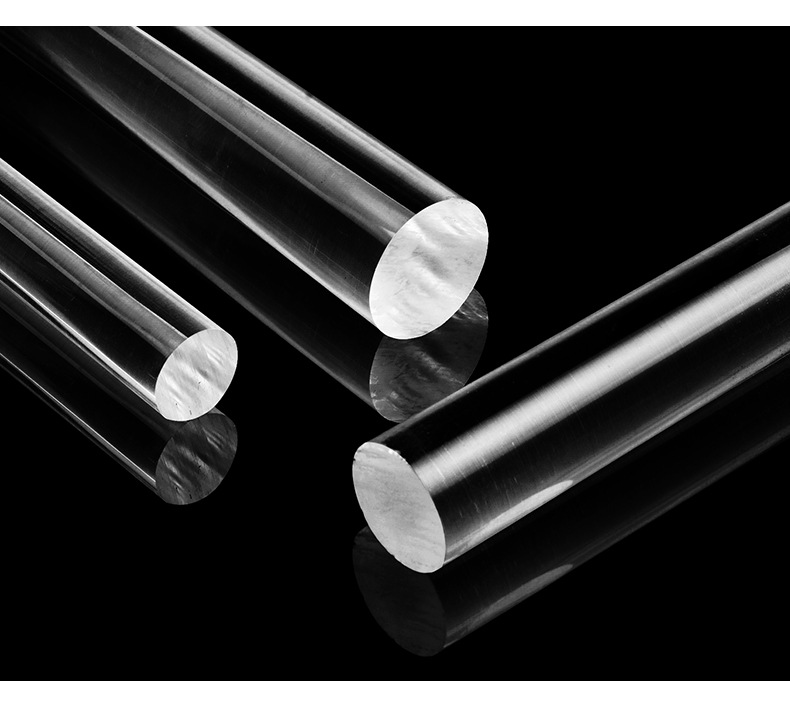 亚克力棒透明有机玻璃棒大直径实心水晶圆柱导光棒异形加工500mm-阿里巴巴