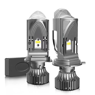 M01K摩托车LED大灯h4矩阵三光透镜大功率h4聚光高亮LED汽车大灯泡-阿里巴巴