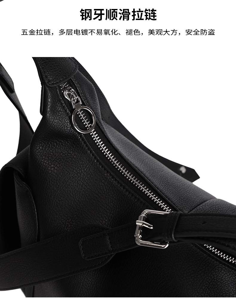 秋冬新款头层牛皮手提包逍遥hobo托特包单肩斜挎大容量真皮通勤包-阿里巴巴