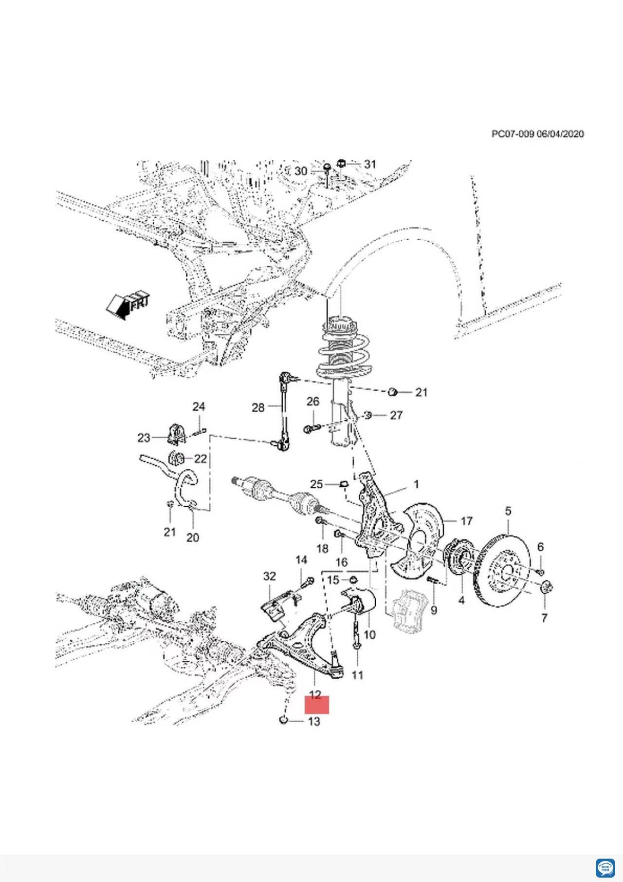 84107274适用于雪佛兰迈锐宝XL别克全新君威 下摆臂胶套 前悬挂胶-阿里巴巴