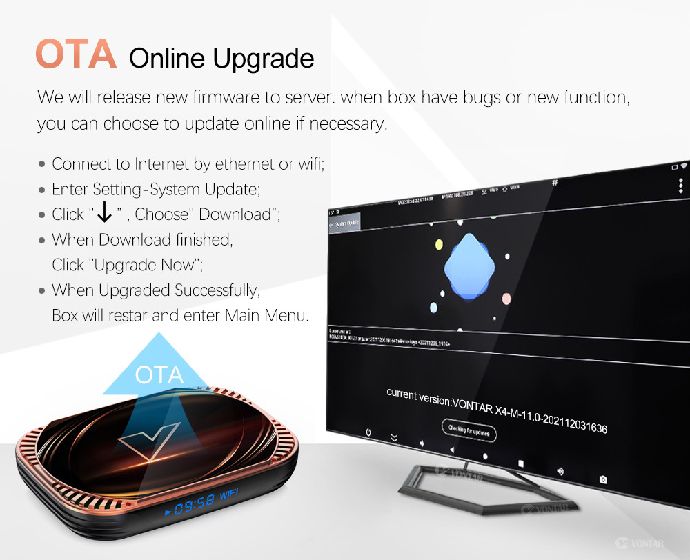 VONTAR X4 TVBox 晶晨S905X4 4+128GB 1000M 4K 电视机顶盒-阿里巴巴