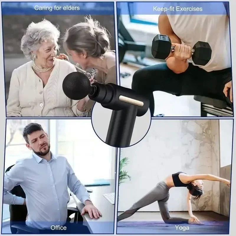 USB Mini Massage Gun Fascia Machine Muscle Relaxation Vibrat-阿里巴巴