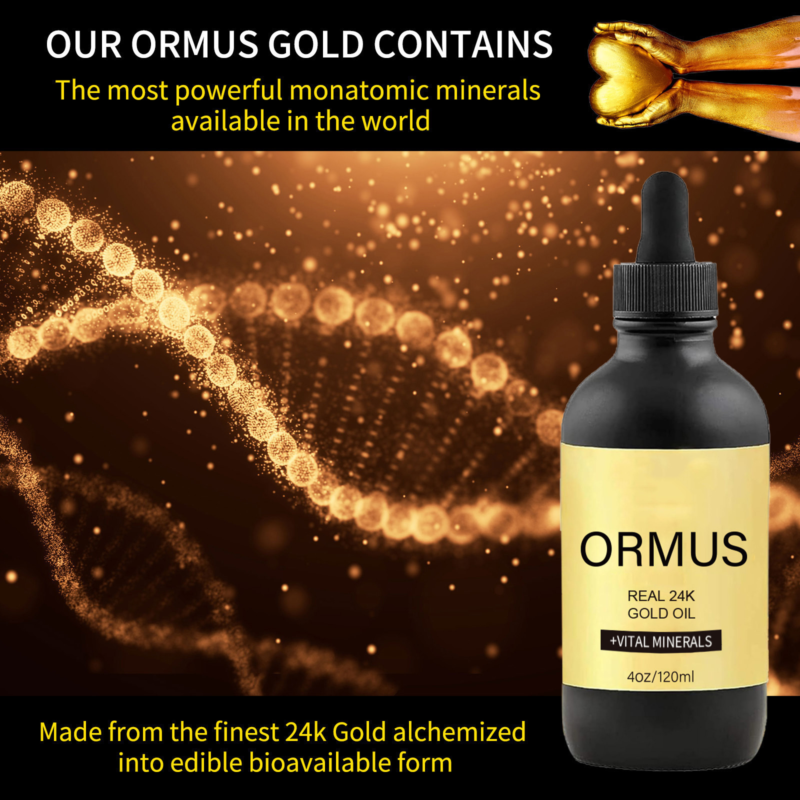 跨境 24K Gold Oil 身体护理滴剂 JOY Ormus 呵护身体-阿里巴巴