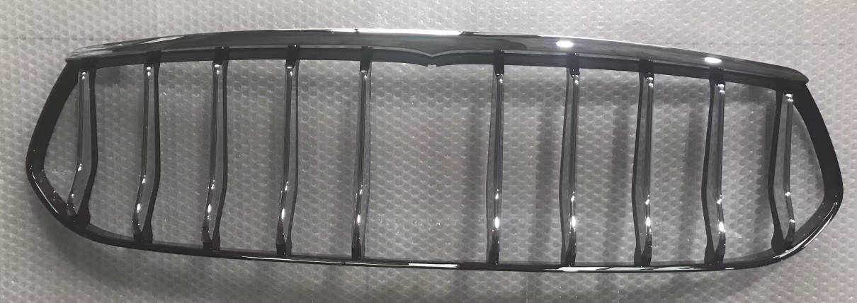 适用2018 Maserati Ghibli 前杠散热器格栅 黑色+铬 673008187-阿里巴巴