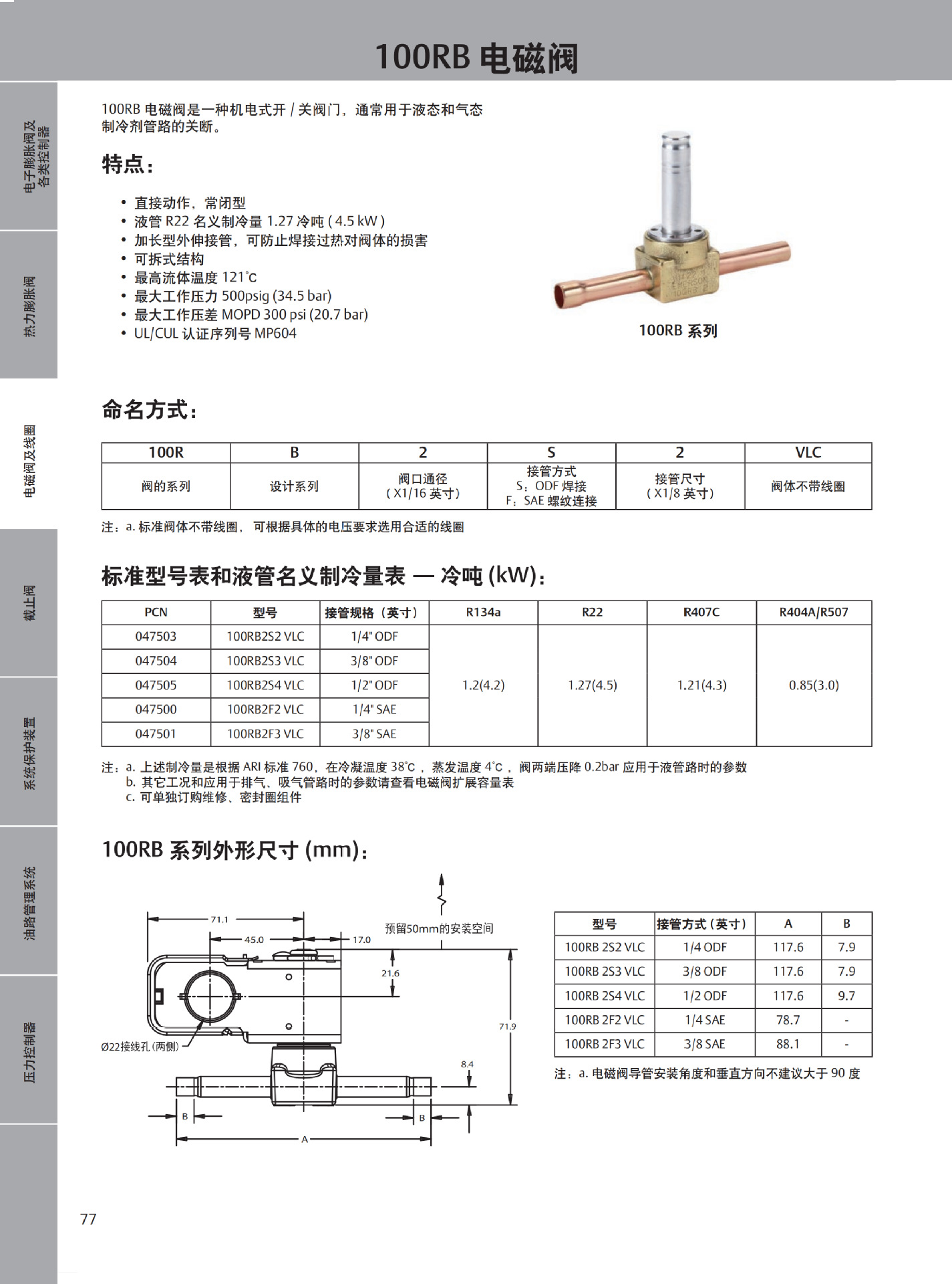 EMERSON 制冷 冷库 空调艾默生电磁阀 200RB2T2T 3T3T 4T4T 5T5T-阿里巴巴