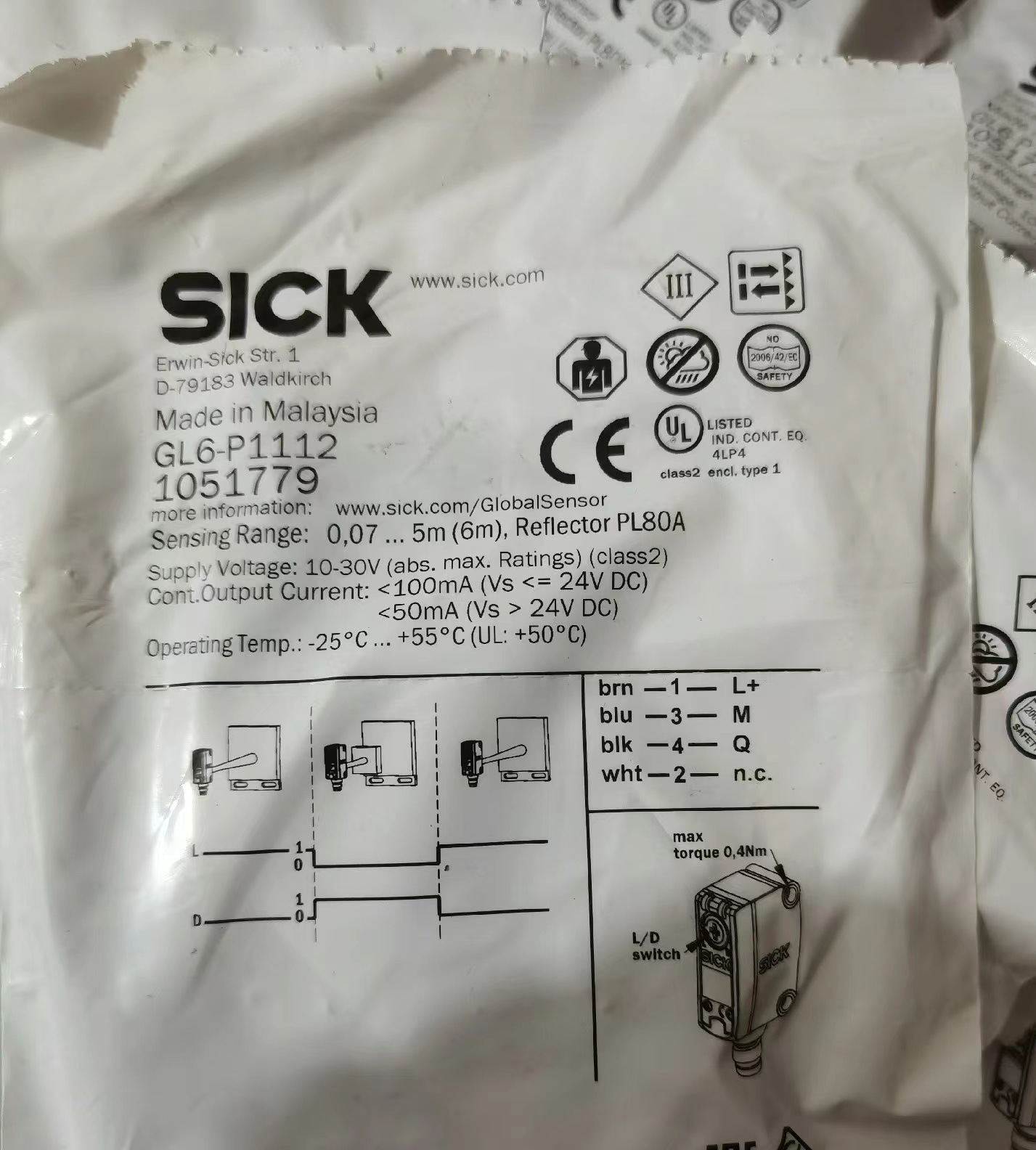 德国SICK西克GL6-N1112 GL6-N1111 P1111 P1112镜面反射光电开关-阿里巴巴