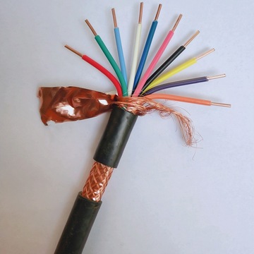 KVVP控制屏蔽电缆2 3 4 5 6芯*0.75 1 1.5 2.5平方硬芯信号屏蔽线-阿里巴巴