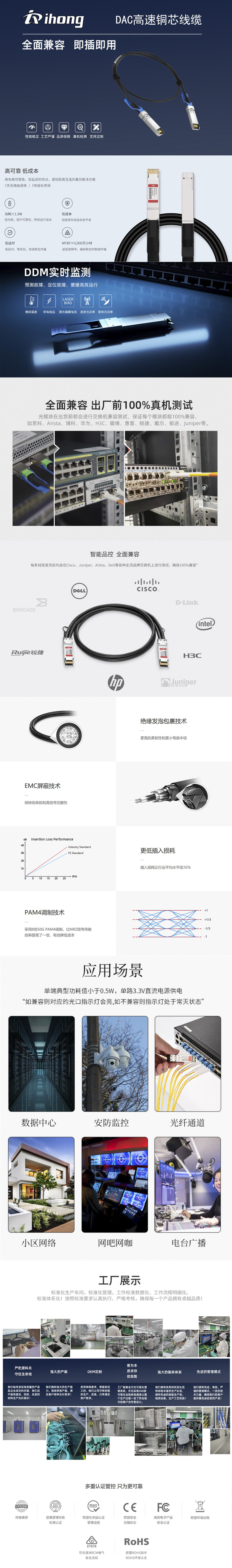 40G转4*10G SFP+ 26-30AWG DAC无源高速铜芯线缆1.2.3米-阿里巴巴